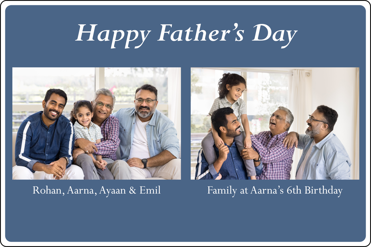 2 Photo Template - 2 sides, 4 photos total. – sparkyourmemories